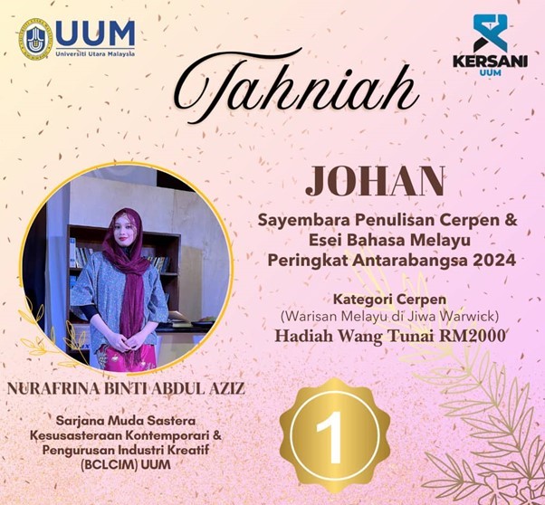 Pelajar UUM ungguli Sayembara Penulisan Peringkat Antarabangsa 2024 – UUM TODAY