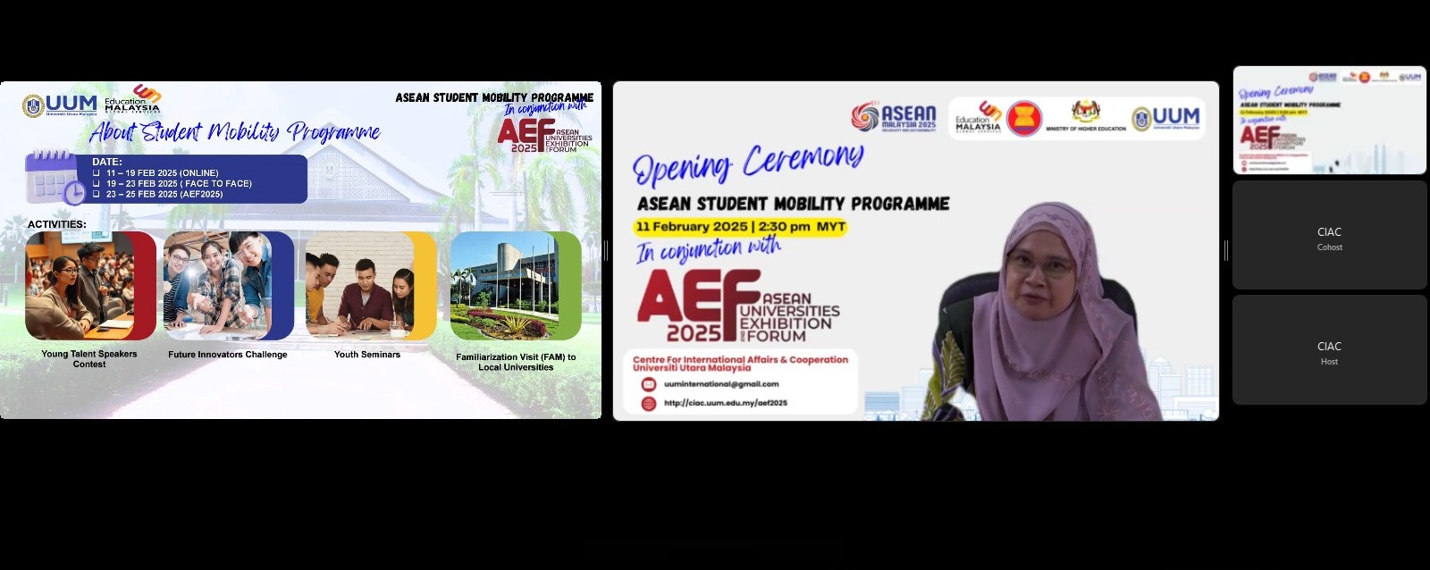 AEF 2025 himpun pelajar ASEAN kukuh hubungan dan lahir pemimpin baharu – UUM TODAY