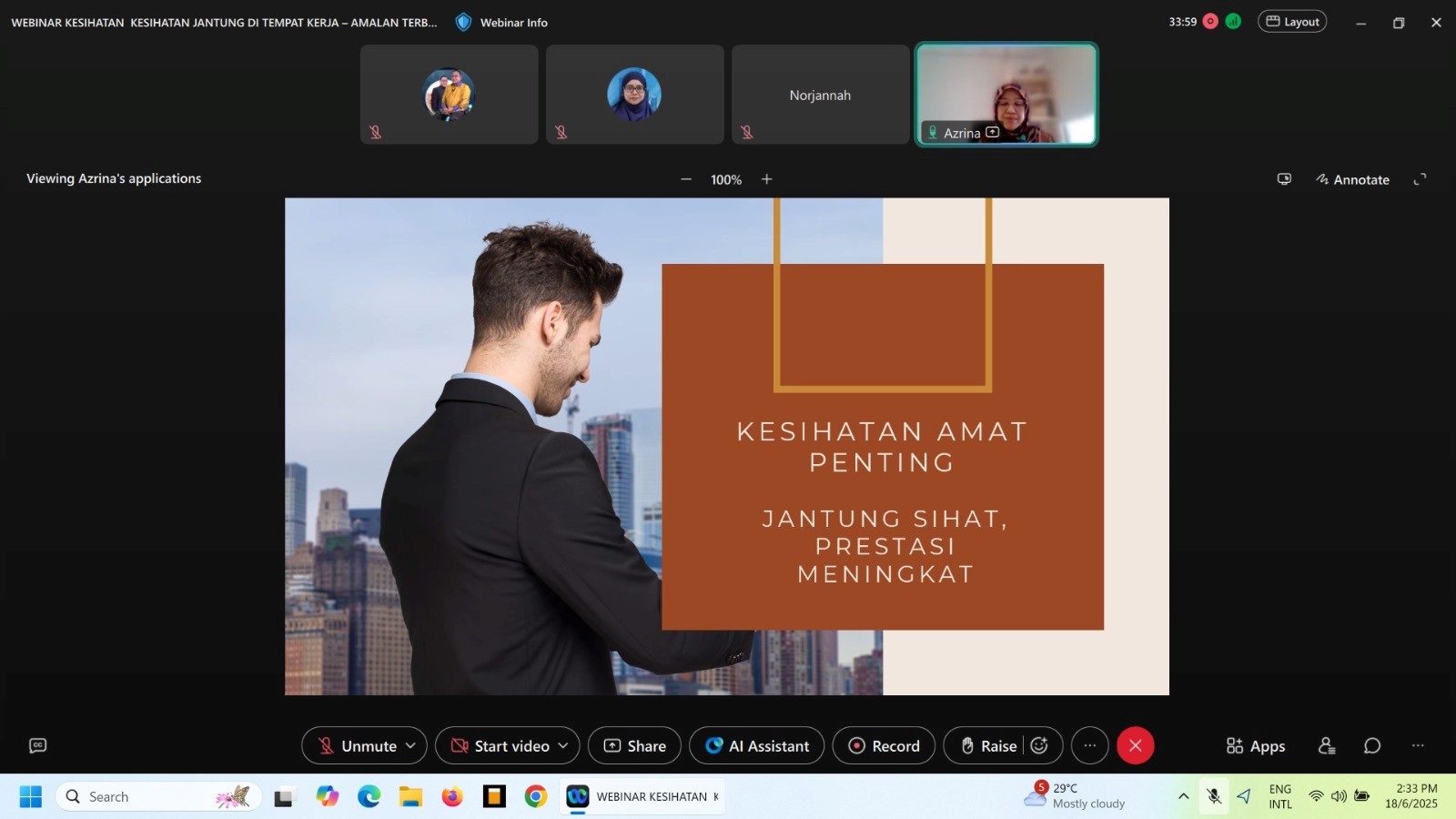 Webinar Kesedaran Jantung tekan pendekatan gaya hidup sihat di tempat kerja – UUM TODAY