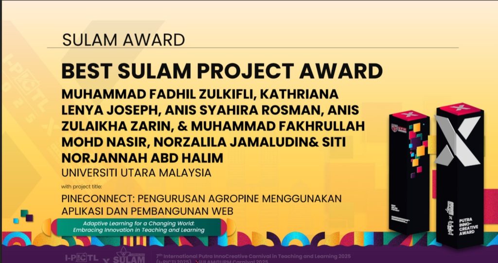 Dua projek SULAM raih pingat emas, PineConnect ungguli Best SULAM ...